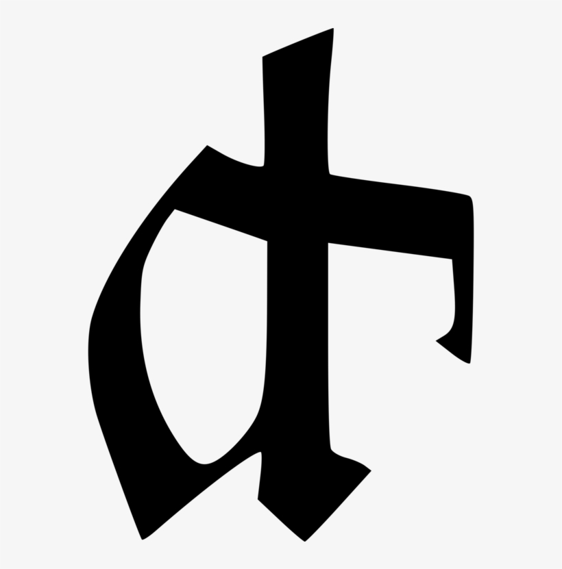 Symbol Cross Glyph Gothic Logo - Gothic Glyph 9 PNG Image | Transparent ...
