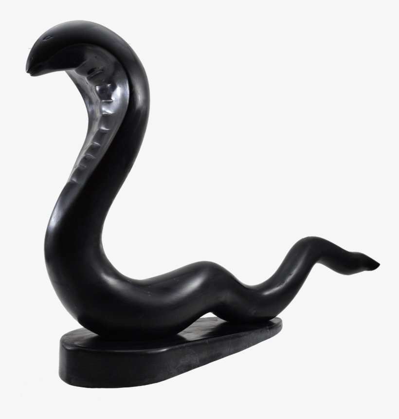 Black Stone Snake Sculpture 1 - Sculpture Stone Snake PNG Image ...