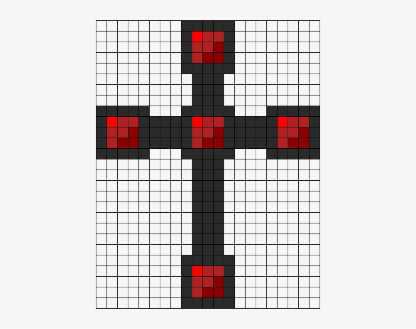 Gothic Cross Perler Bead Pattern / Bead Sprite - Perler Bead Cross ...