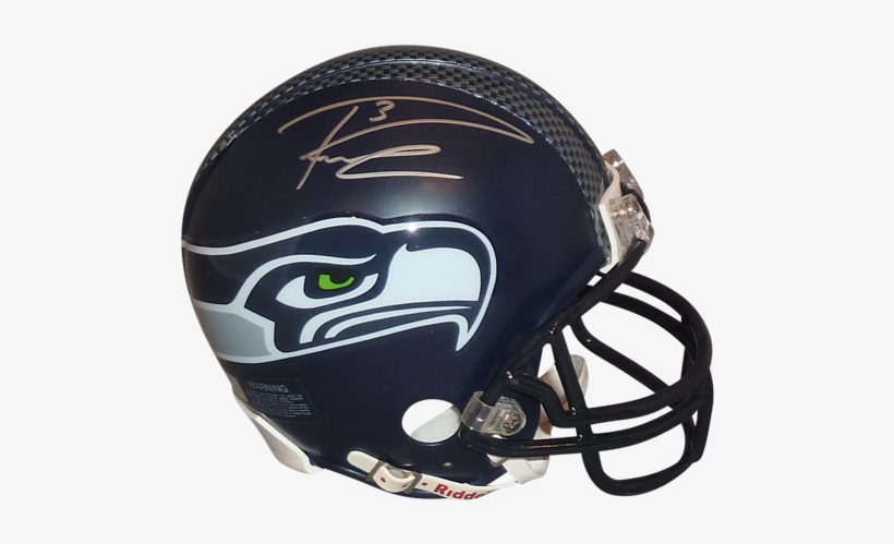 Russell Wilson Autographed Seattle Seahawks Mini Helmet - Seattle ...