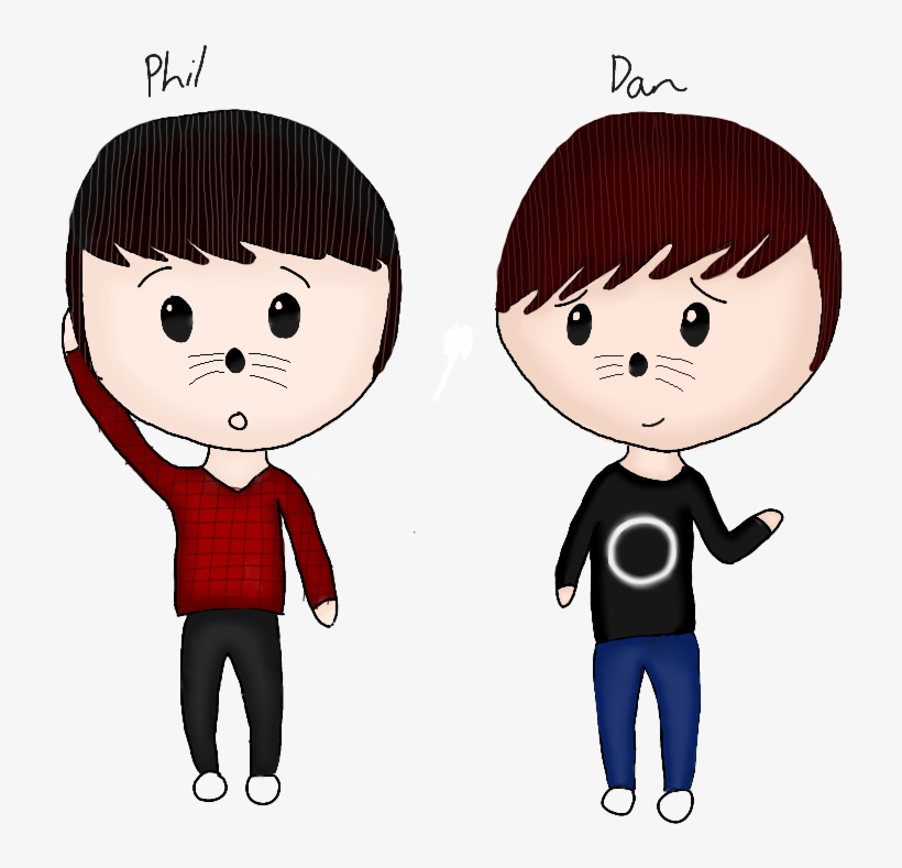 Dan And Phil - Drawing PNG Image | Transparent PNG Free Download on SeekPNG
