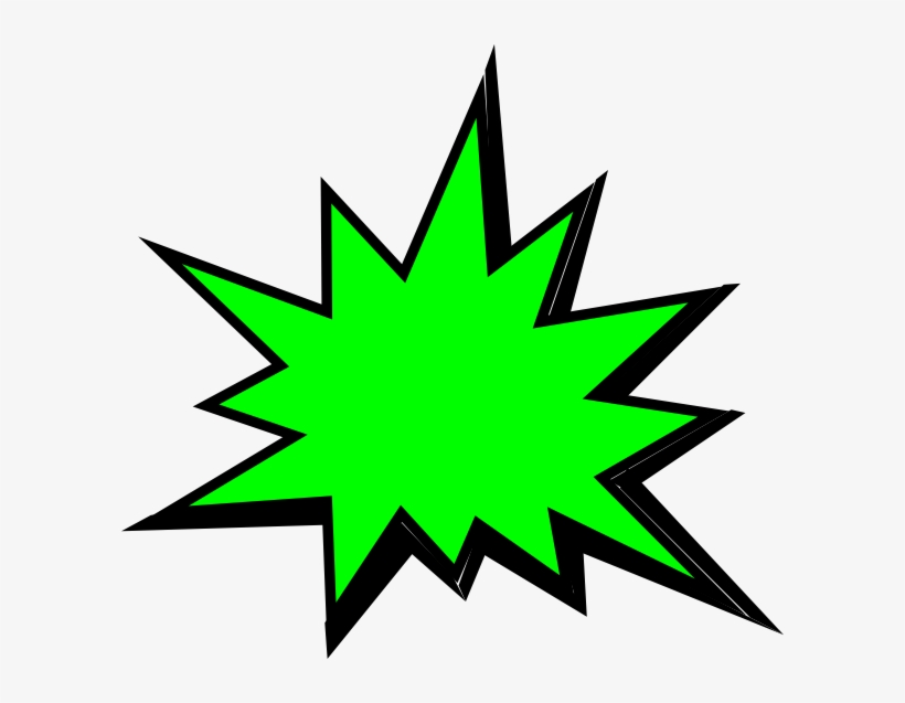 How To Set Use Green Comic Pow Clipart PNG Image | Transparent PNG Free ...