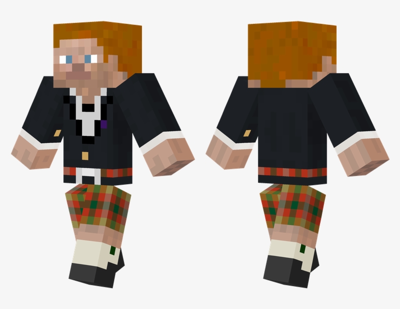 Scottish Steve - Minecraft Steve Skins PNG Image | Transparent PNG Free ...