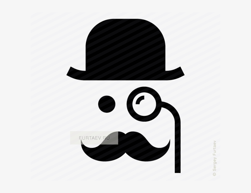 Gentleman Vector Monocle Clip Freeuse - Monocle Icon PNG Image ...