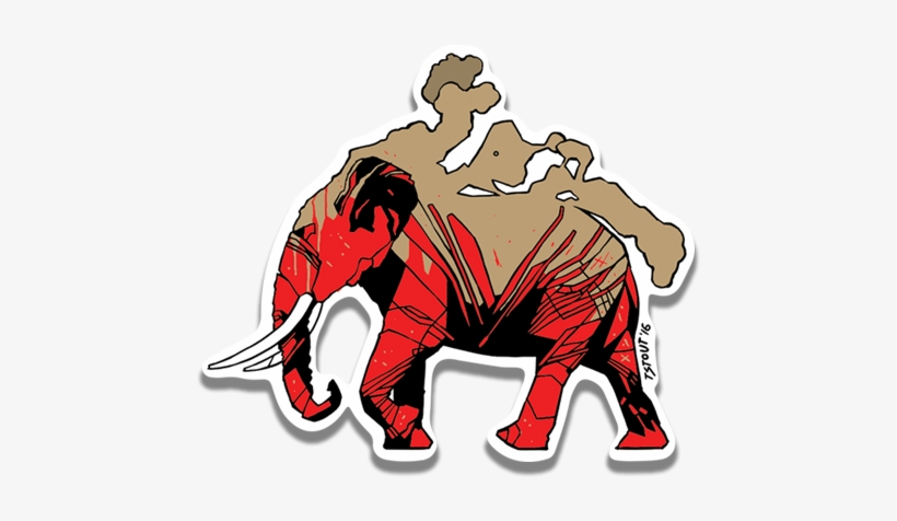 Series Of Red And Gold Screenprinted Stickers PNG Image | Transparent ...