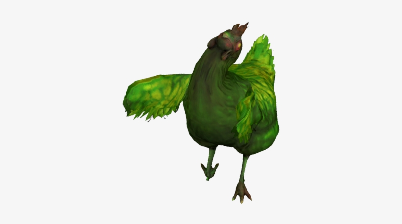 Chicken Zombie - Chicken With Green Feathers PNG Image | Transparent ...