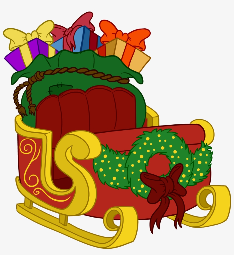 Santas Sled Clip Art
