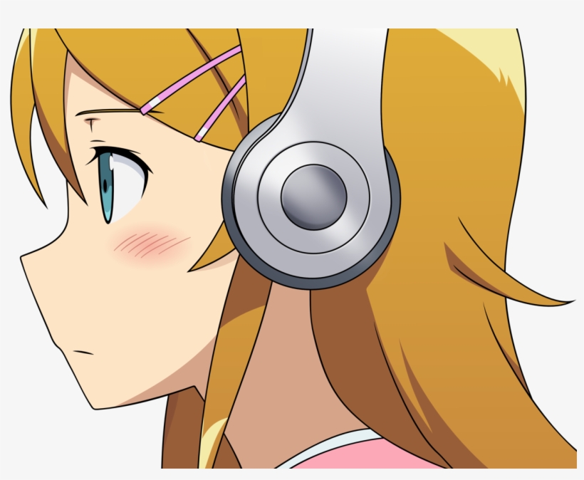 45958626 - >> - Oreimo Kirino Headphone PNG Image | Transparent PNG ...