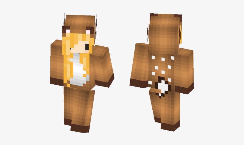 Download Get Yellow Hair Deer Girl Minecraft Skin For Free Png - Wood ...