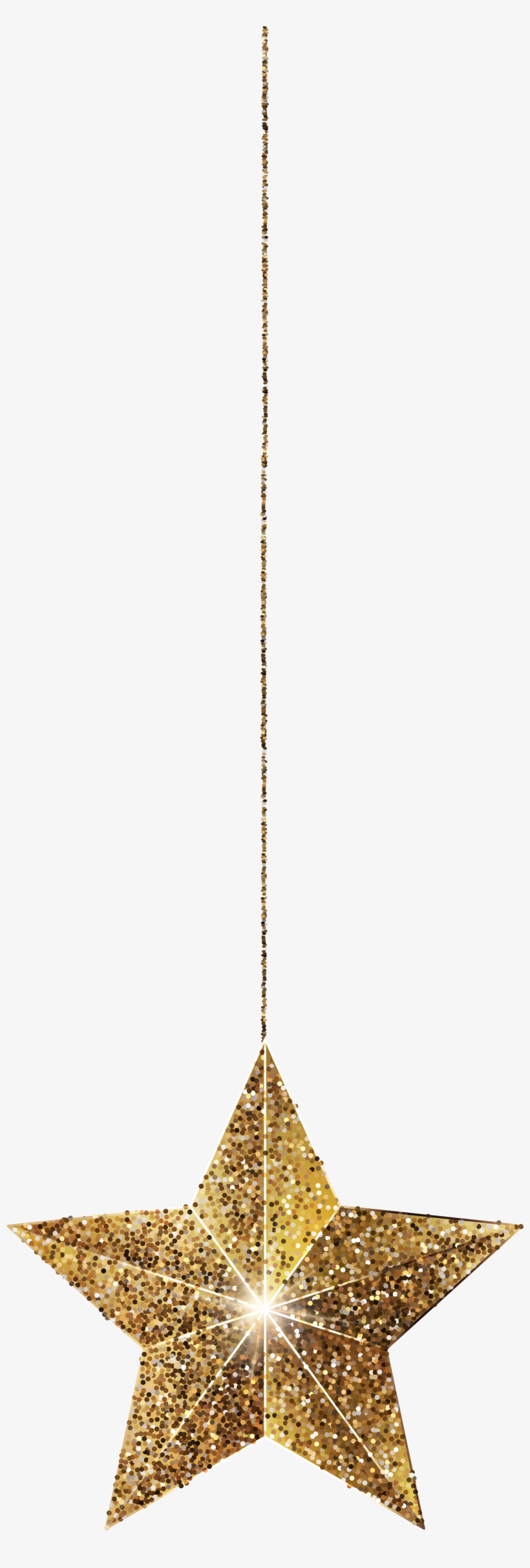 Golden Hanging Star Png Clip Art Image - Hanging Star Clipart PNG Image ...
