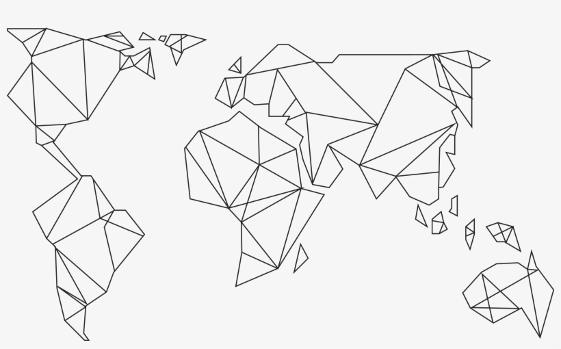Download World Map Drawing Lines | Transparent PNG Download | SeekPNG