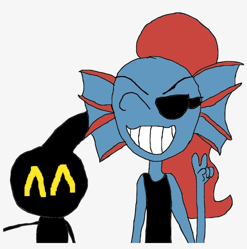 Undyne And Rattles - Cartoon PNG Image | Transparent PNG Free Download ...