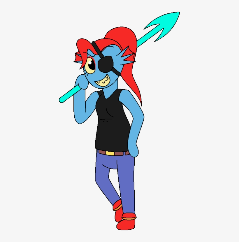 So Yeah, I Drew Undyne - Cartoon PNG Image | Transparent PNG Free ...