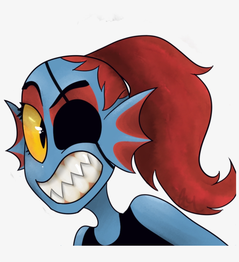 You Could Almost Make A Comic About Undyne Losing One - Angry Fish PNG ...