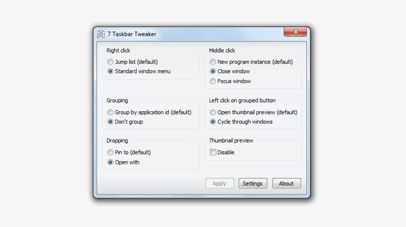 Middle Click Taskbar Icons To Close Windows 7 Programs - 7 Taskbar ...