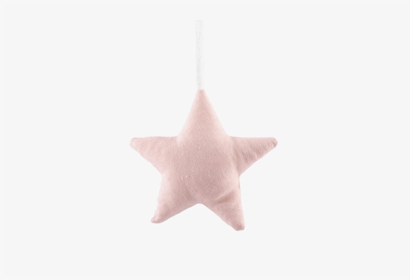 Blossom Pink Small Star Hanging Decor, Linen - Linen PNG Image ...