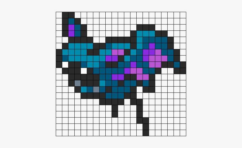 Zubat Perler Bead Pattern / Bead Sprite - Zubat Perler PNG Image ...