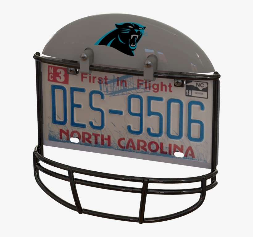 Download Carolina Panthers Helmet Frame - Nfl Helmet License Plate ...