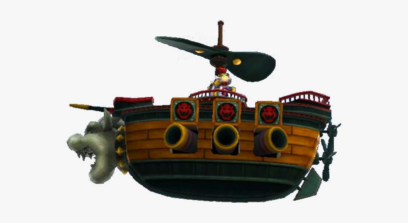 's Airship - Bowser Airship Mario PNG Image | Transparent PNG Free ...