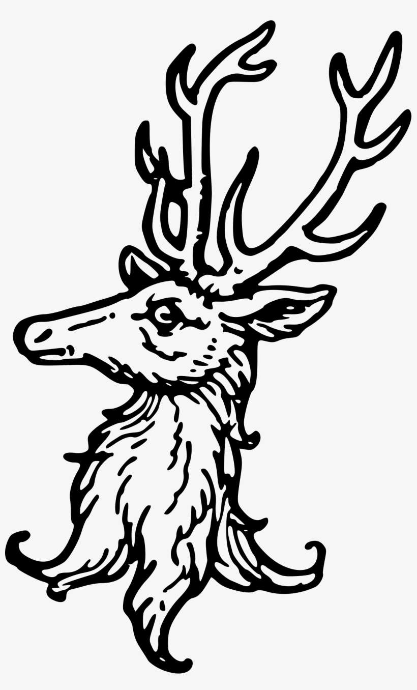 Stag's Head Erased - Coat Of Arms Stag Head PNG Image | Transparent PNG ...