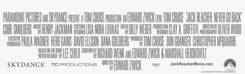 Download Movie Poster Credits Text - Monochrome | Transparent PNG ...