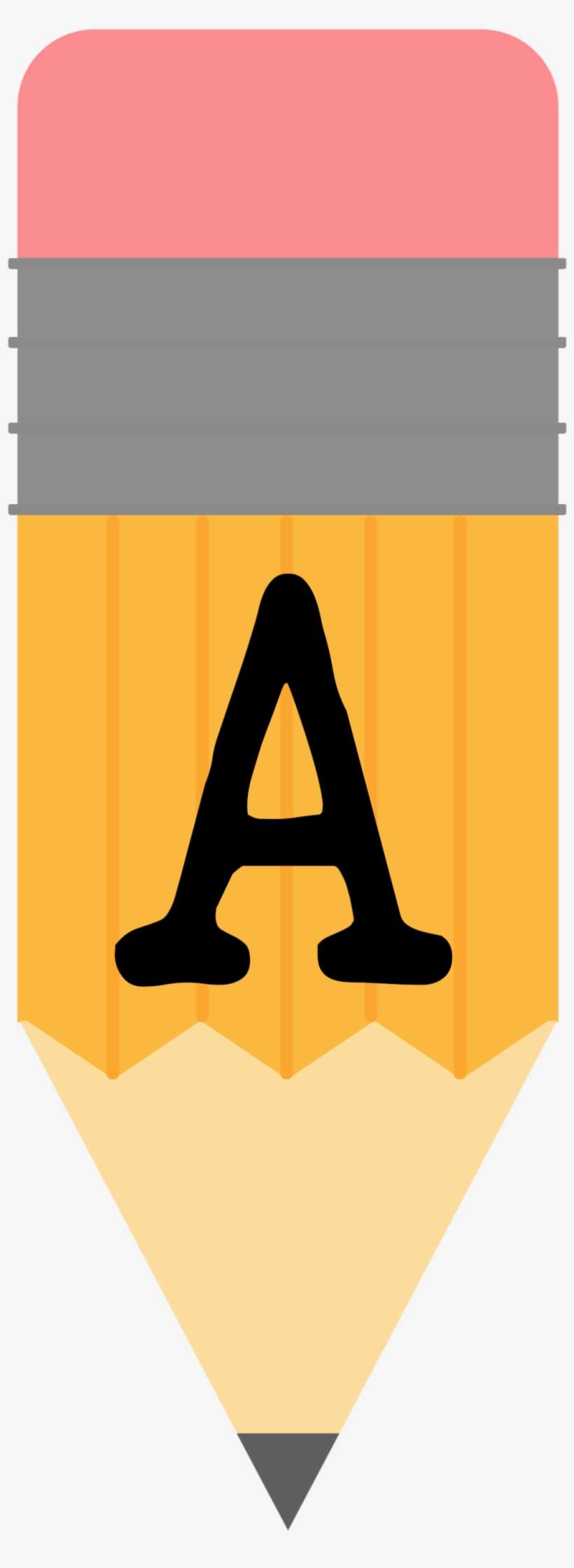 Download Pencil Alphabet Banner A - Pencil Banner Printable Banner ...