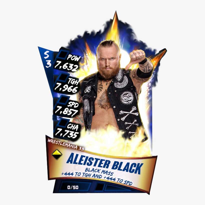 19 Apr - Aleister Black Wwe Supercard PNG Image | Transparent PNG Free ...