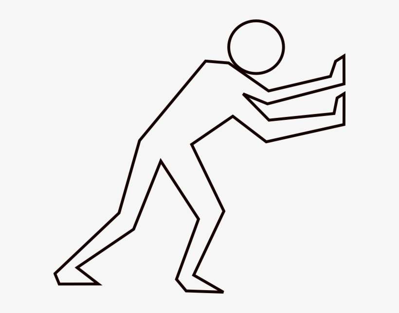 Push A Person Clipart