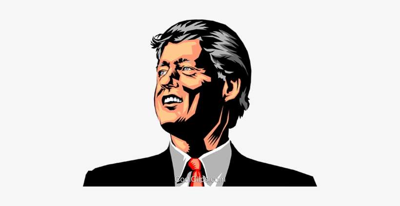 Bill Clinton Royalty Free Vector Clip Art Illustration - Illustration ...