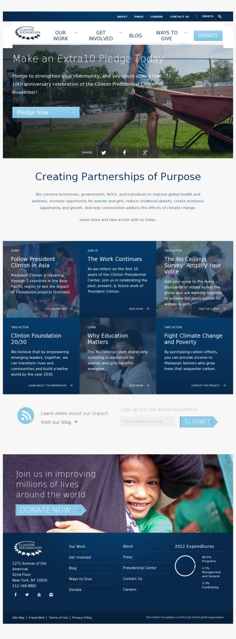 Clinton Foundation Competitors, Revenue And Employees - Website PNG ...
