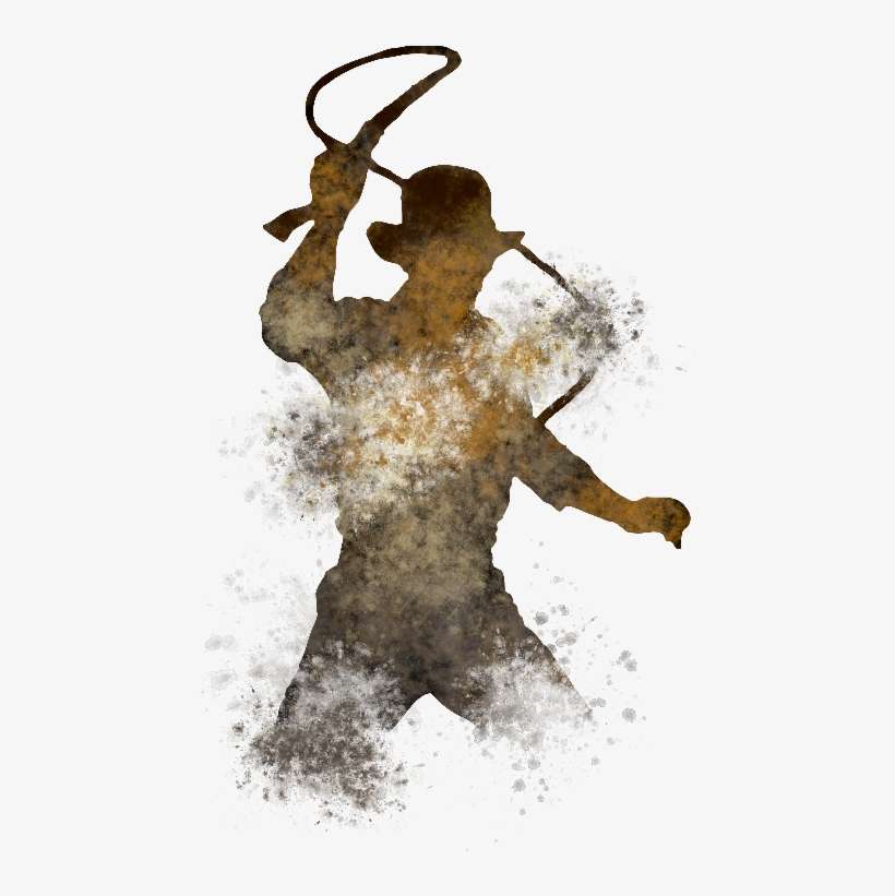 Indiana Jones Art - Indiana Jones Silhouette PNG Image | Transparent ...