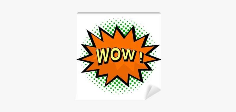 Download Wow Comic Speech Bubble In Pop Art Style Wall Mural - Wow ...