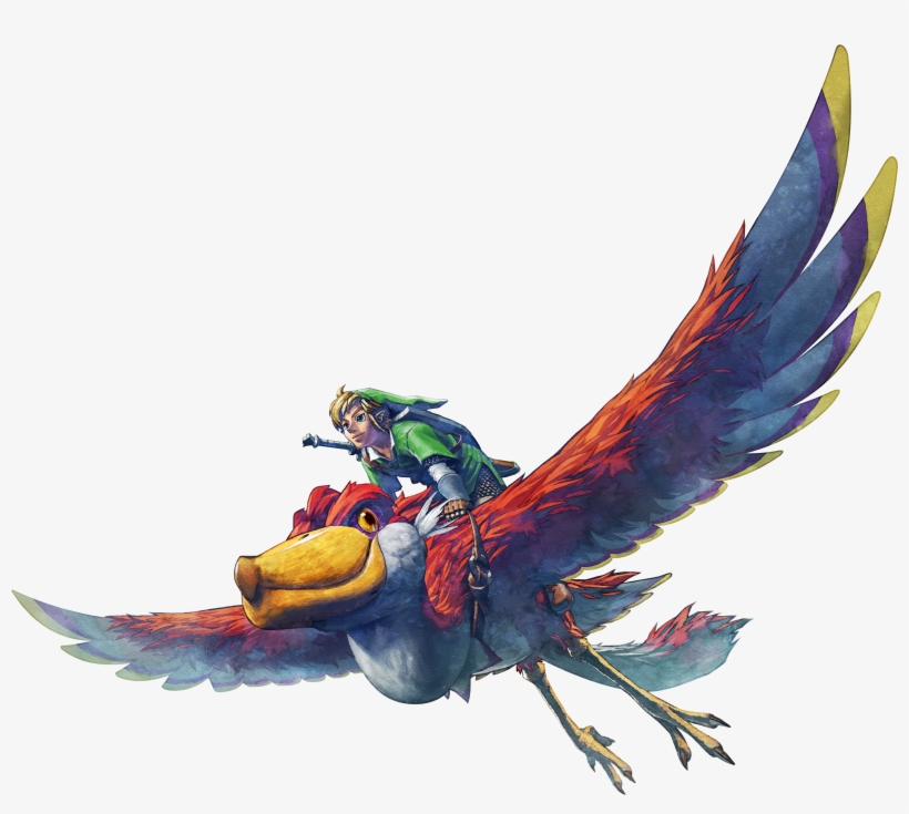 Download Link On A Loftwing - Zelda Skyward Sword Bird | Transparent ...