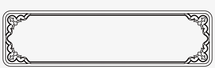 Download Cartoon Cute Black Frame 2600*696 Transprent Png Free ...