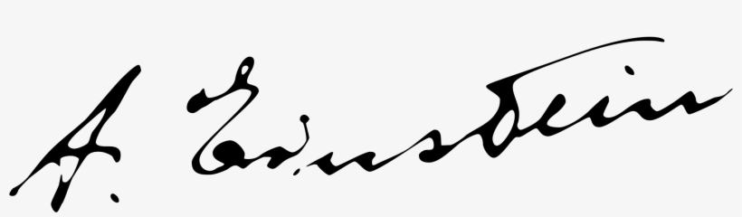 Download Open - Albert Einstein Signature | Transparent PNG Download ...