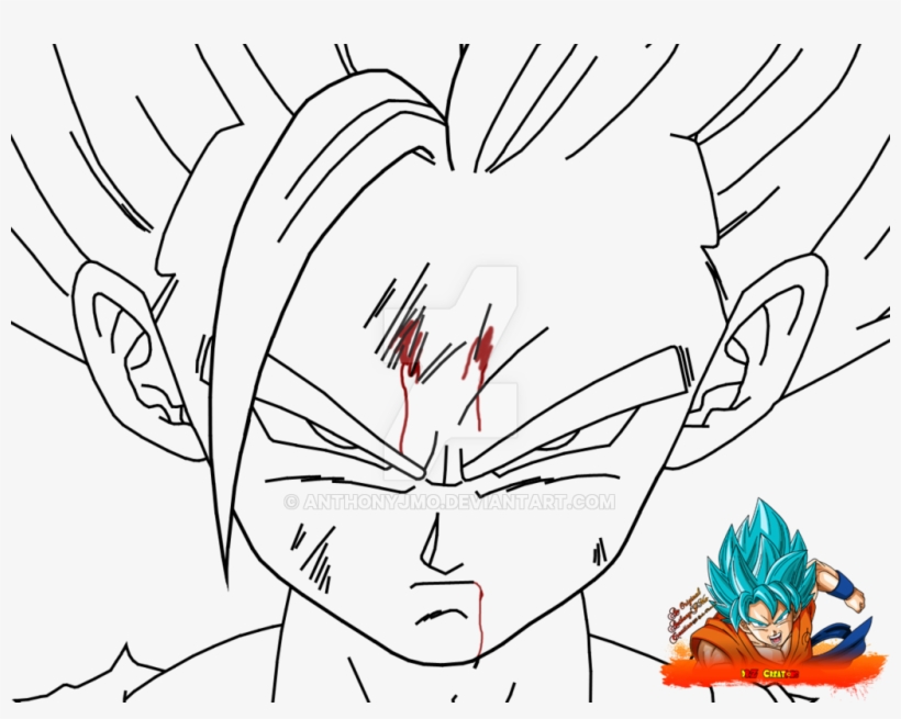 Super Saiyan 2 Teen Gohan Close - Super Saiyan Close Up PNG Image ...