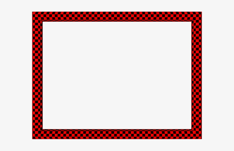 Red Black Funky Checker Rectangular Powerpoint Border - Illustration ...