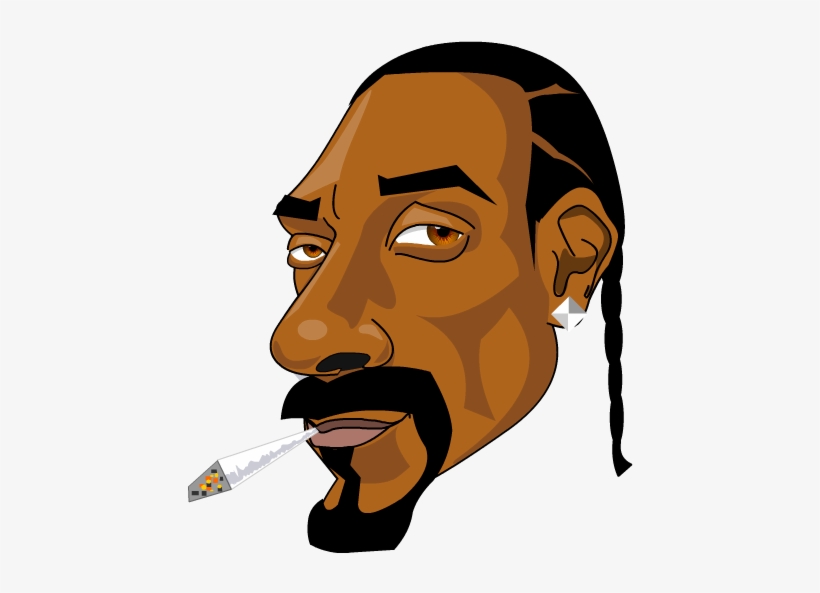 Snoop Dogg Head Png Png Black And White Stock - Snoop Dogg Smoke ...