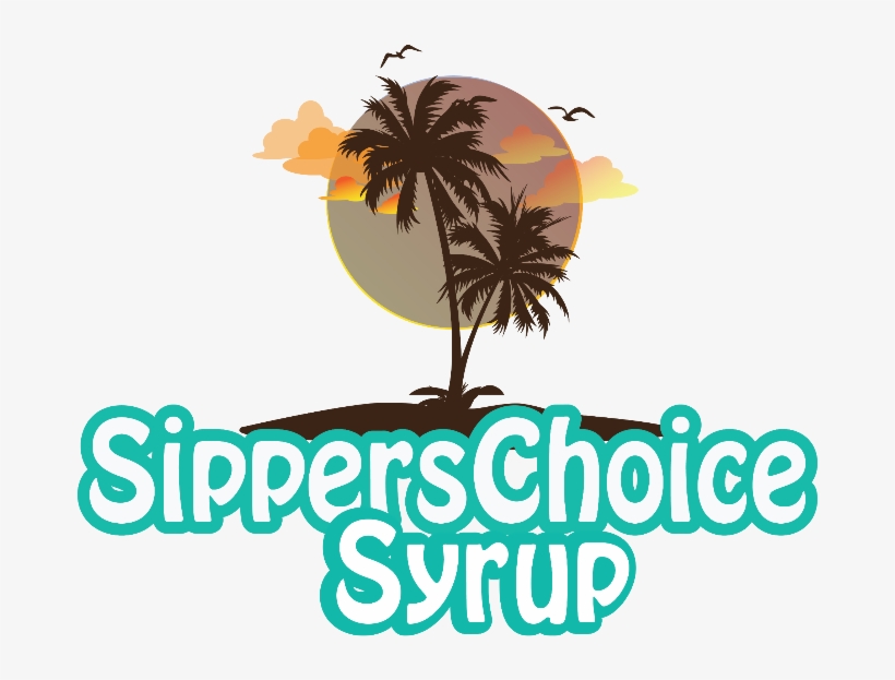 Sipperschoicesyrup - Palm Trees Sunset Square Sticker 3" X 3" PNG Image ...
