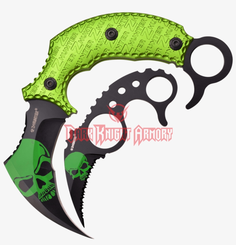 Download Skull Gouger Karambit Set - Army - Punk Large Tote Bag, Adult ...