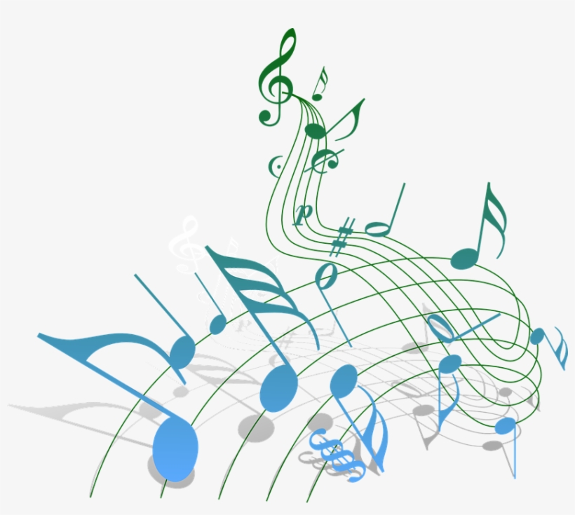 Musical Notes - Blue And Green Music Notes PNG Image | Transparent PNG ...