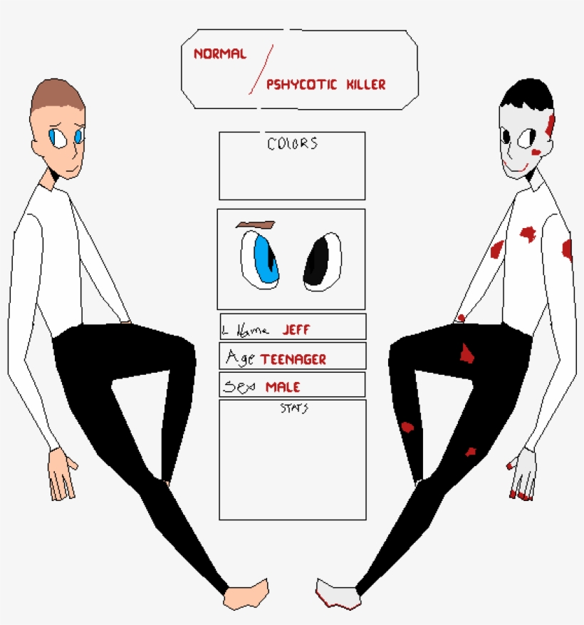 Download Jeff The Killer - Cartoon | Transparent PNG Download | SeekPNG