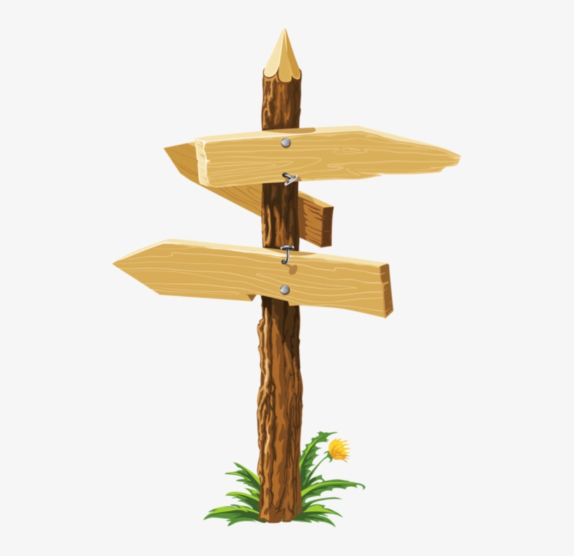 Pointing Sign Post - Name Board Designs Wood PNG Image | Transparent ...