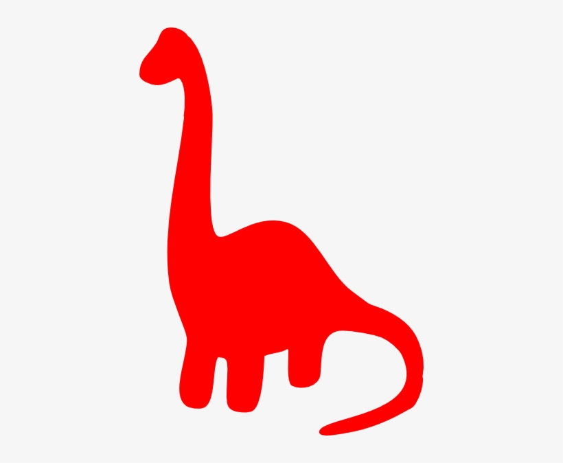 Red Dinosaur Silhouette Hi - Red Dinosaur Silhouette PNG Image ...