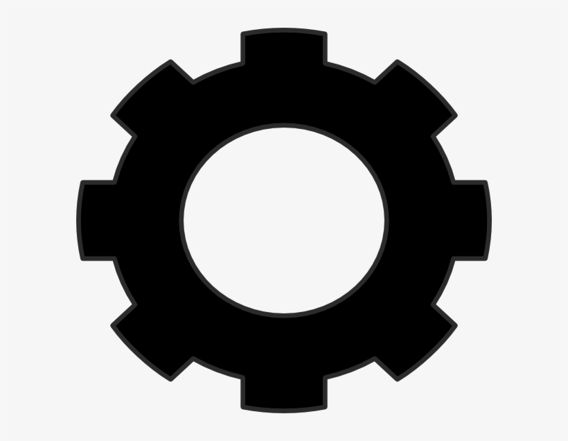 Gear Clip Art - Black Gear Clipart PNG Image | Transparent PNG Free ...