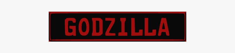 Godzilla License Plate - Parallel PNG Image | Transparent PNG Free ...