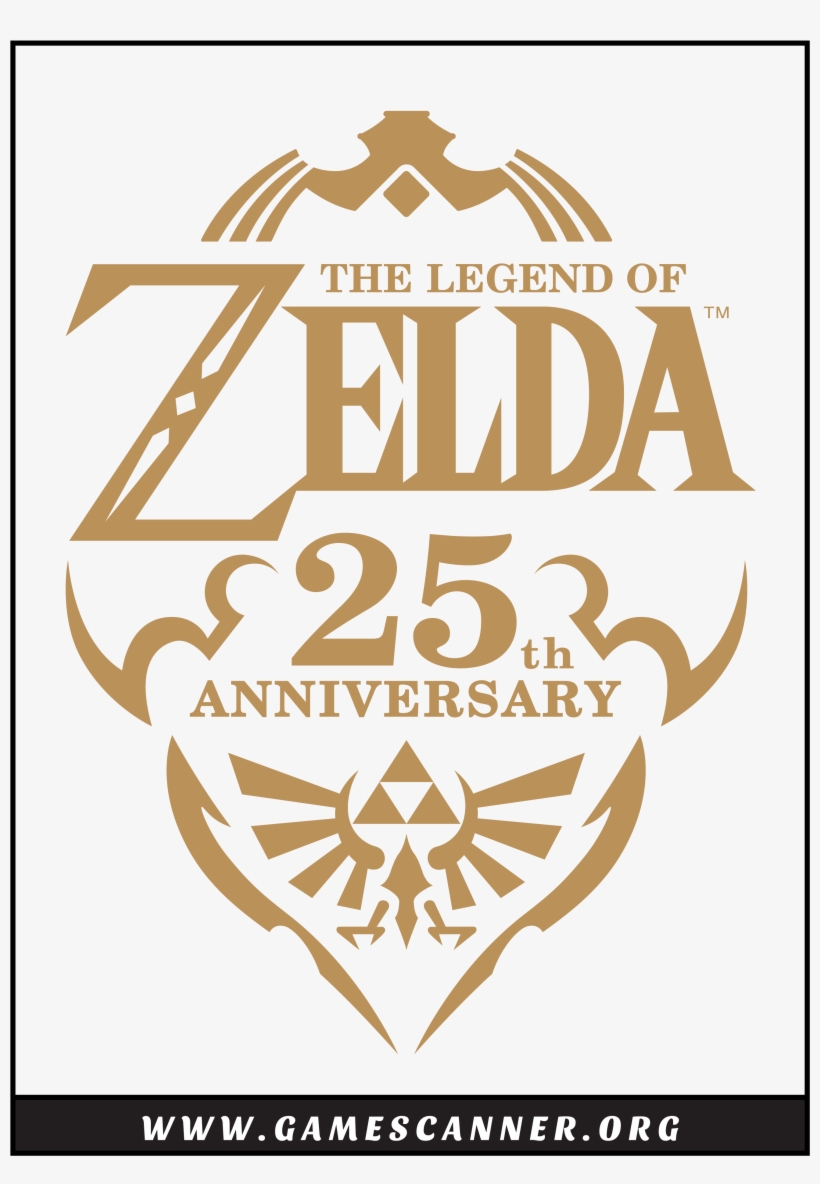 The Legend Of Zelda 25th Anniversary Logo - Legend Of Zelda 25th ...