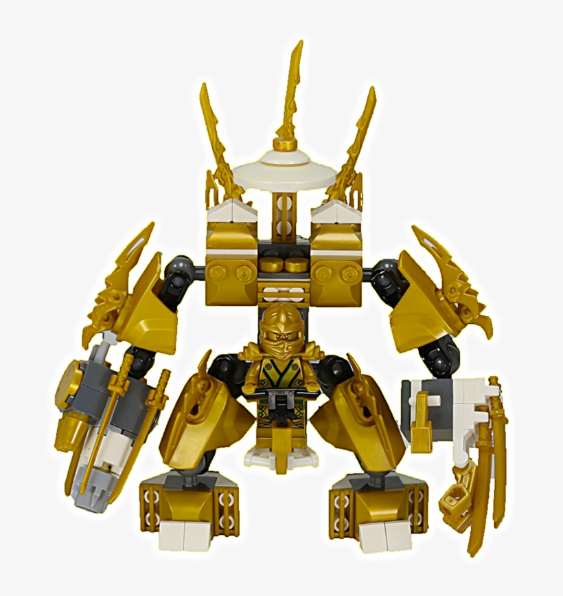 Download Gold-mech - Lego Ninjago Lloyd's Golden Mech | Transparent PNG ...