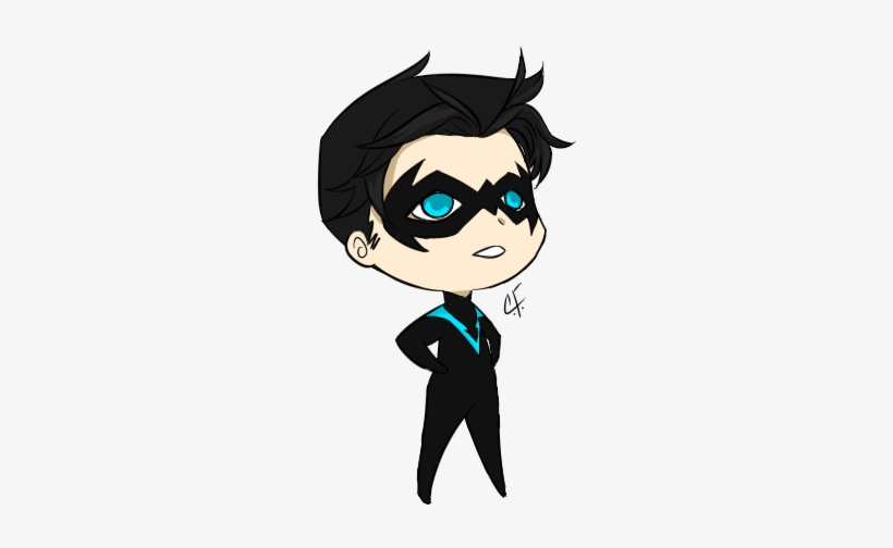 Nightwing Clipart Chibi - Robin Dick Grayson Chibi PNG Image ...