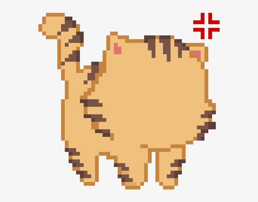 Angry Cat - Pixel Art PNG Image | Transparent PNG Free Download on SeekPNG